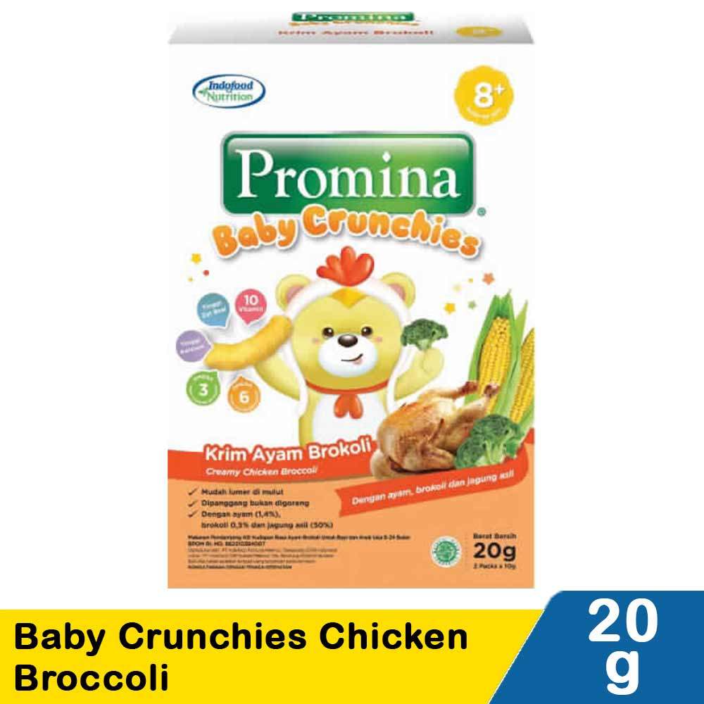 Jual PROMINA BABY CRUNCHIES CHIKEN BROCCOLI 20g | Shopee Indonesia