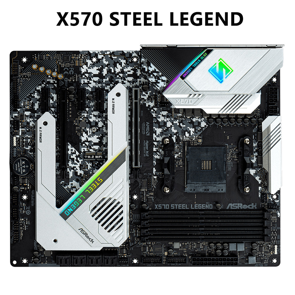 Jual ASROCK AMD X570 X570 STEEL LEGEND AM4 Motherboard Support Ryzen ...