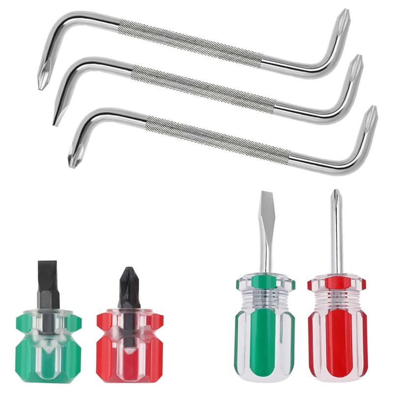 Jual AB087 Pcs Offset Screwdriver Set Right Angle Screwdriver, Slotted ...