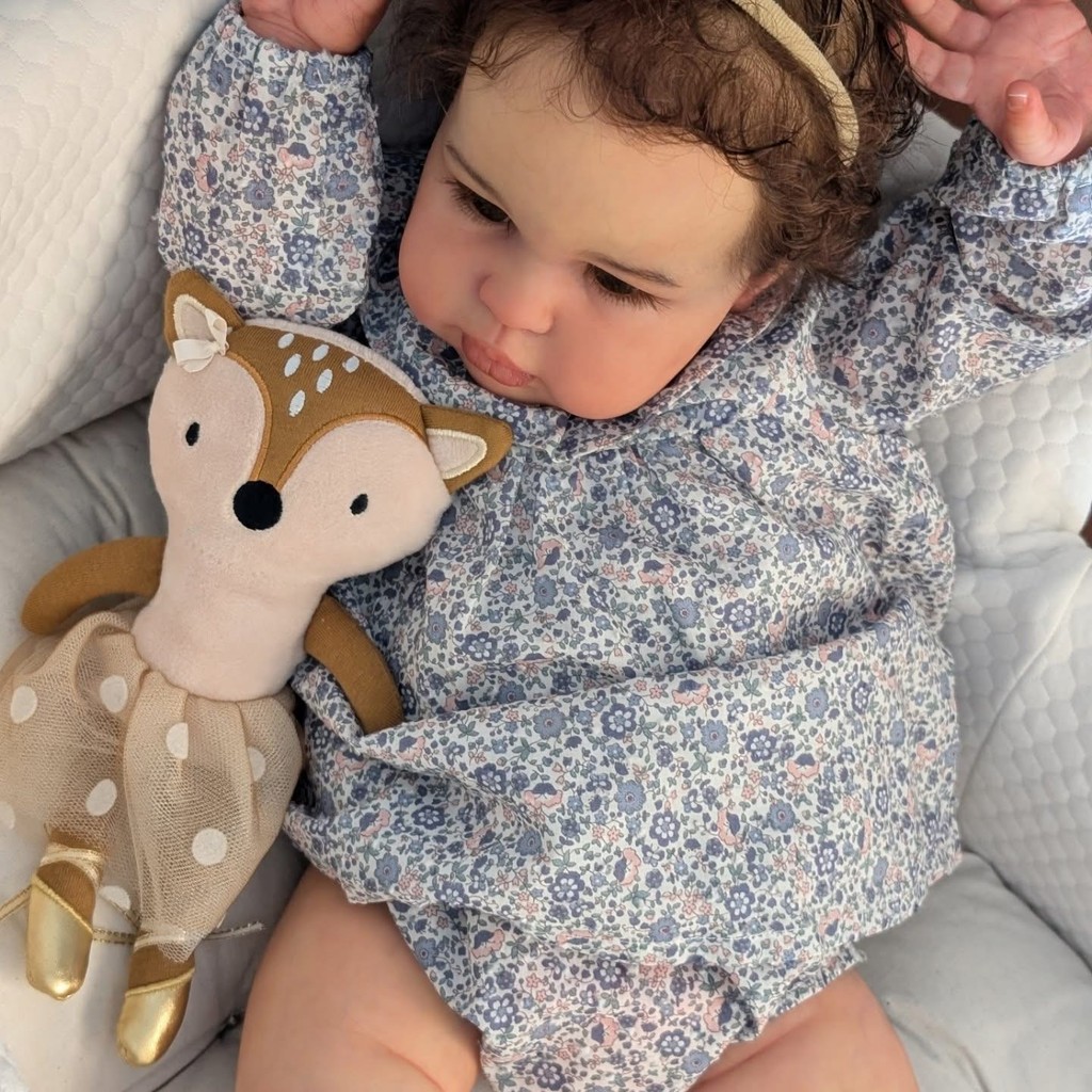 Jual NPK 24inch Newborn Doll Princess Girl Ellie Cloth Body Toddler Lifelike Reborn Soft Touch ...