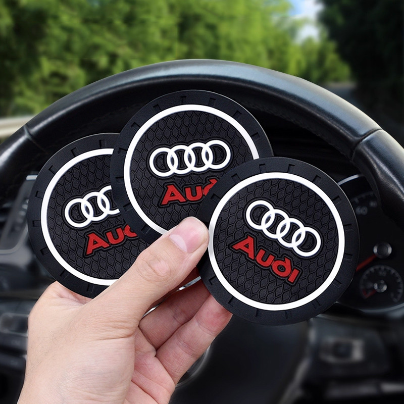 Jual 2pcs Car Water Cup Non-Slip Mat Pad for Au Logo A7 A8 Q1 Q2 Sline TT A1 A2 A3 A4 A5 A6 Q3 ...