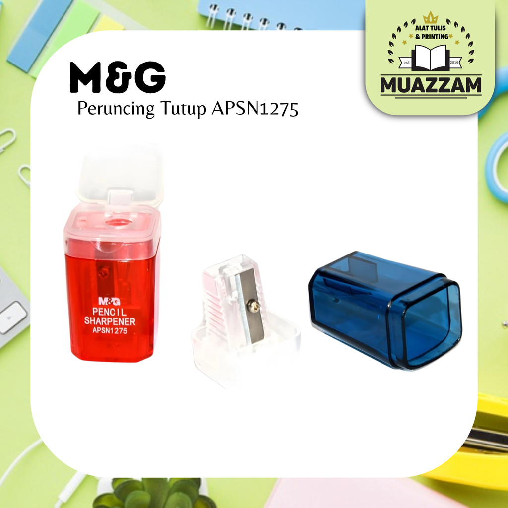 Jual M&G Peruncing Tutup APSN1275 Pencil Sharpener Single Hole Storage ...