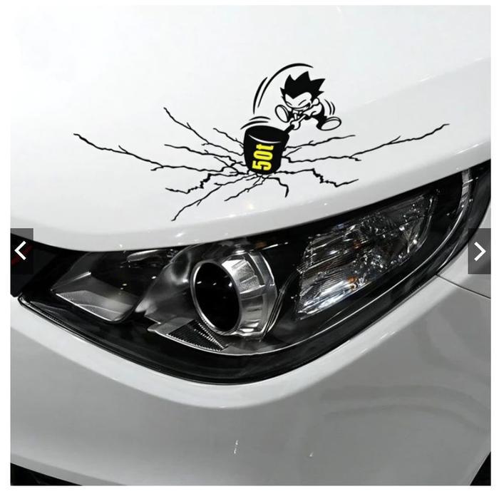 Jual STIKER BUMPER MOBIL KARAKTER LUCU UNIK PREMIUM CUTTING STICKER DTV ...