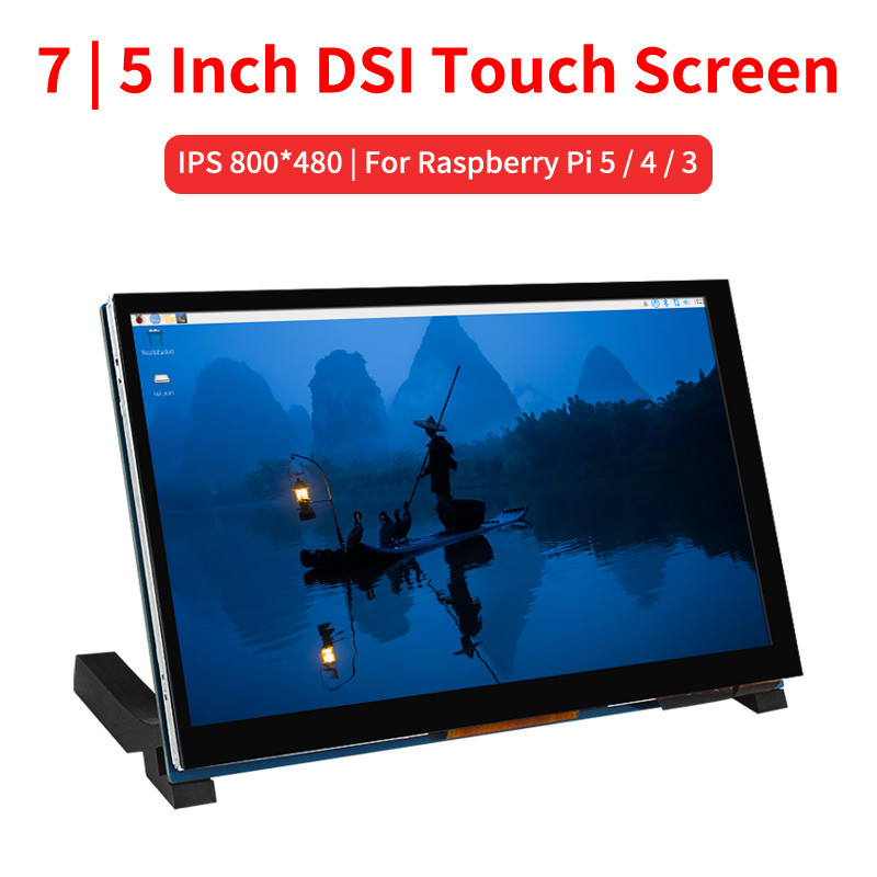 Jual 7 / 5 Inch DSI IPS Touch Screen for RPi 5 Capacitive Touch Display ...