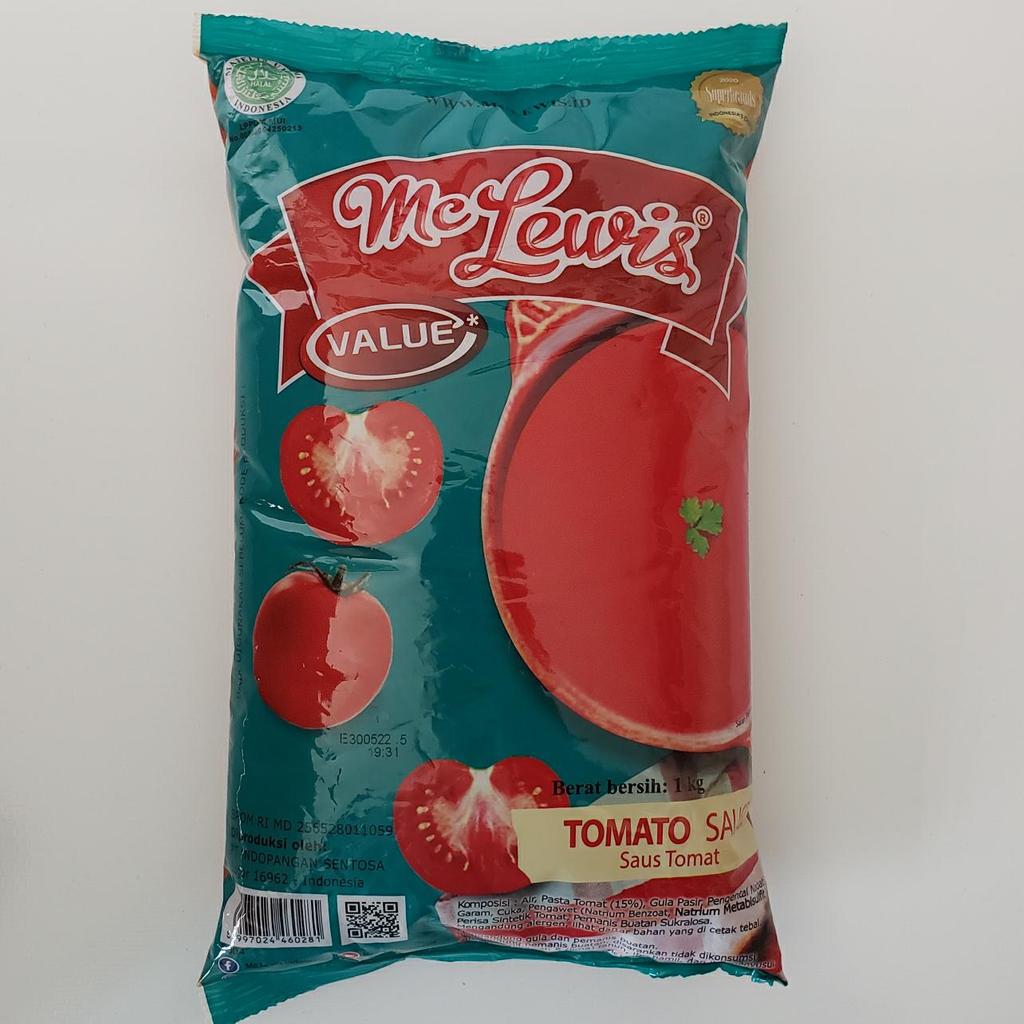 Jual Mc Lewis Tomato Sauce Value - 1Kg | Shopee Indonesia