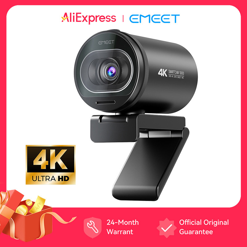 Jual Webcam 4K Streaming Web Camera 1080P 60FPS USB Camera EMEET S600 ...