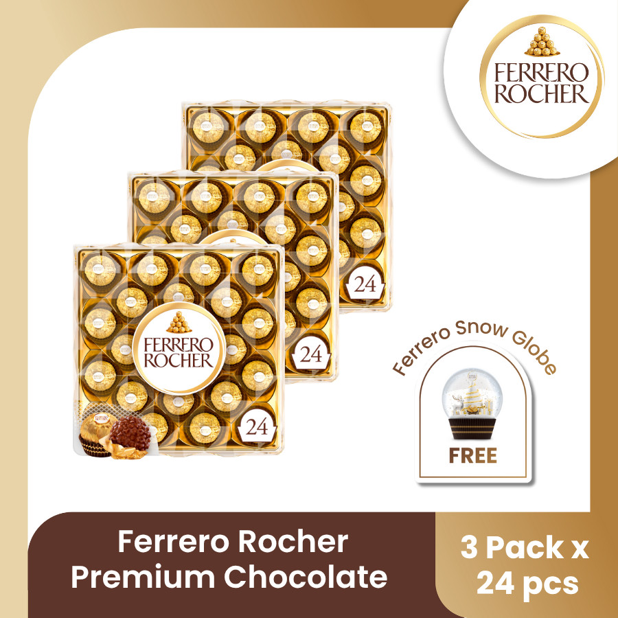 Jual [EXCLUSIVE BUNDLING] Ferrero Rocher Premium Chocolate Isi 24pcs ...