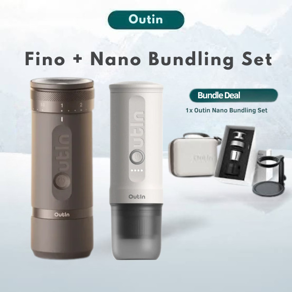 Jual Outin Fino x Outin Nano Bundling Set Portable Espresso Maker 20 ...