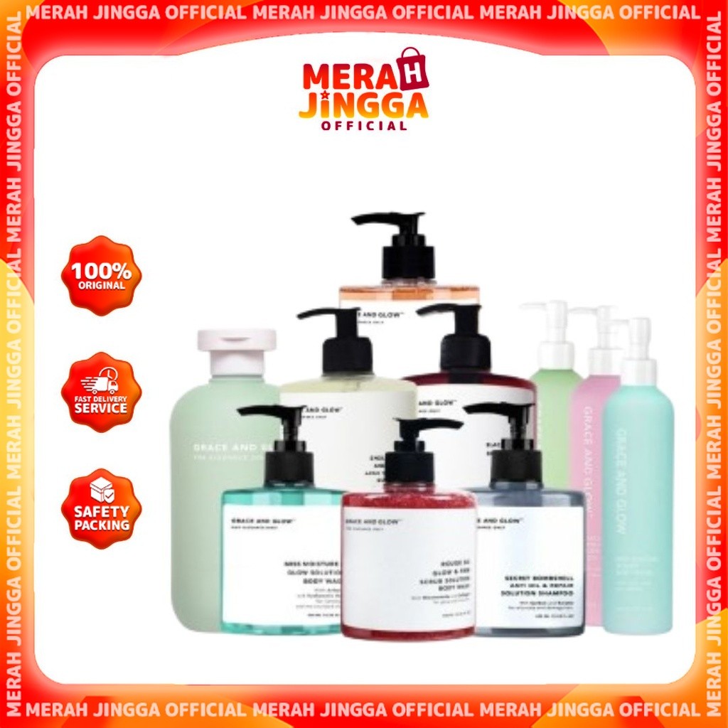 Jual Grace and Glow Body Serum - Body Wash - 300ml | Merah Jingga ...