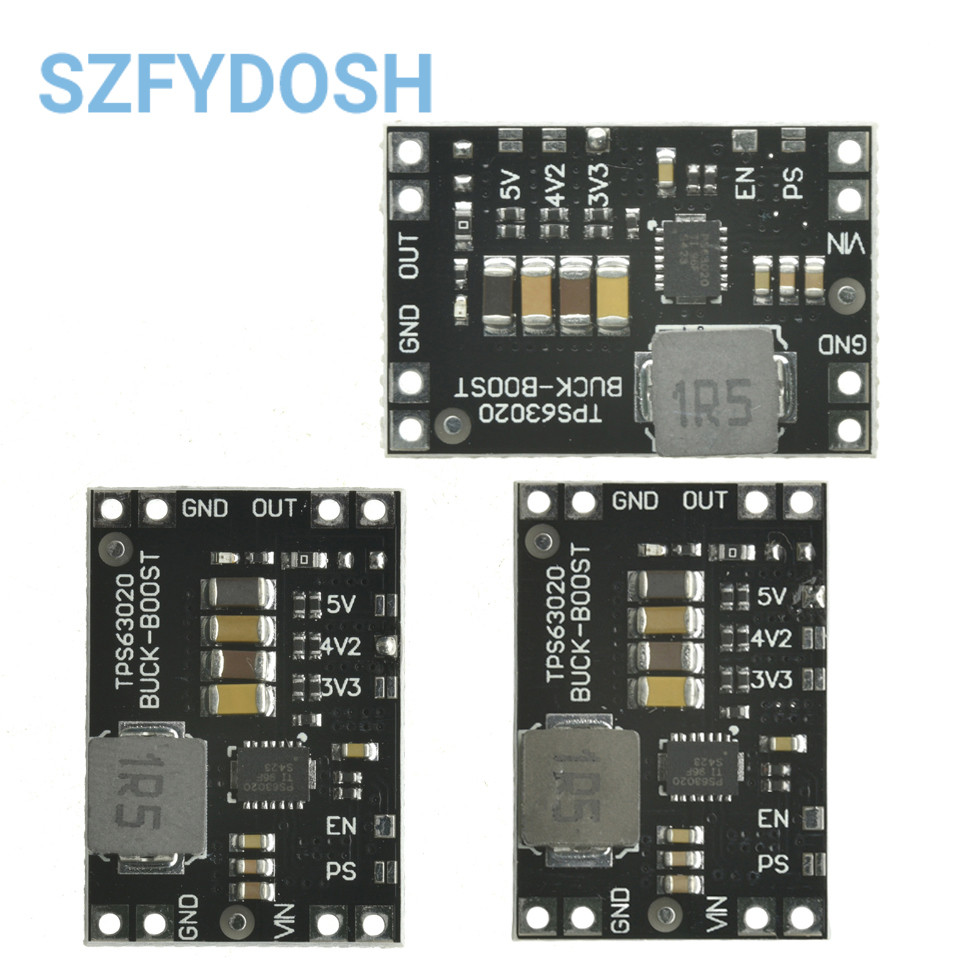 Jual TPS63020 3.3V 4.2V 5V Lithium Battery Automatic Boost Buck Step Up ...