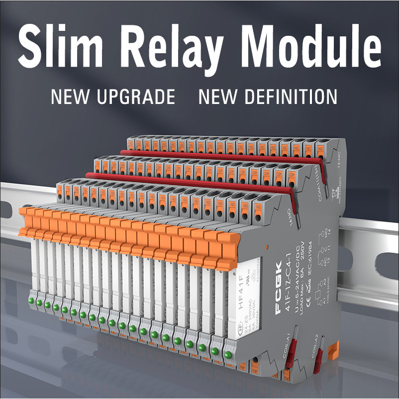Jual n Rail Slim Relay Module 41F1ZC41 Integrated PCB Mount Power Relay ...