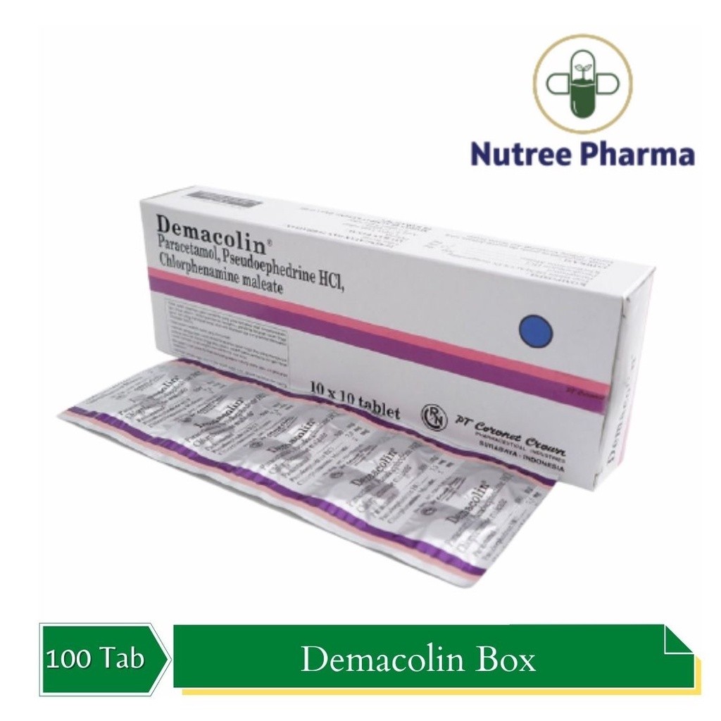 Jual DEMACOLIN TABLET ISI 100 TABLET | OBAT FLU DEMAM SAKIT KEPALA ...