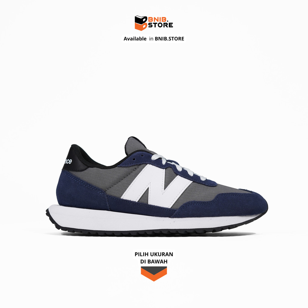 Jual Sneakers NB 237 Blue Grey MS237MCN Original | Shopee Indonesia