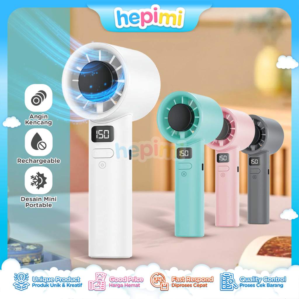 Jual Kipas Angin Mini Portable Bladeless SX-R12 Handy Mini Fan Strong ...