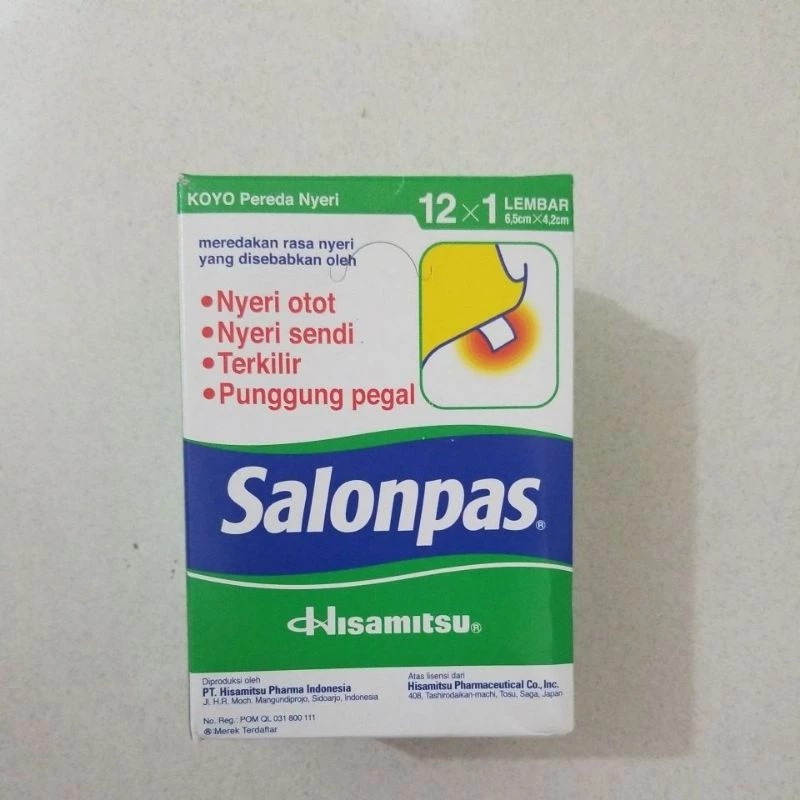 Jual Salonpas Koyo Hijau Pack isi 12 lembar / Koyo Nyeri Sendi otot 1 ...