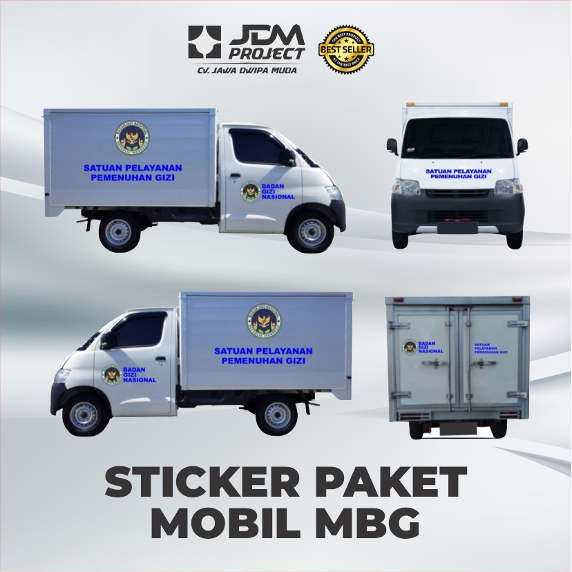 Jual Cetak Kilat - Stiker Mobil MBG Makan Bergizi Gratis Stiker MBG ...