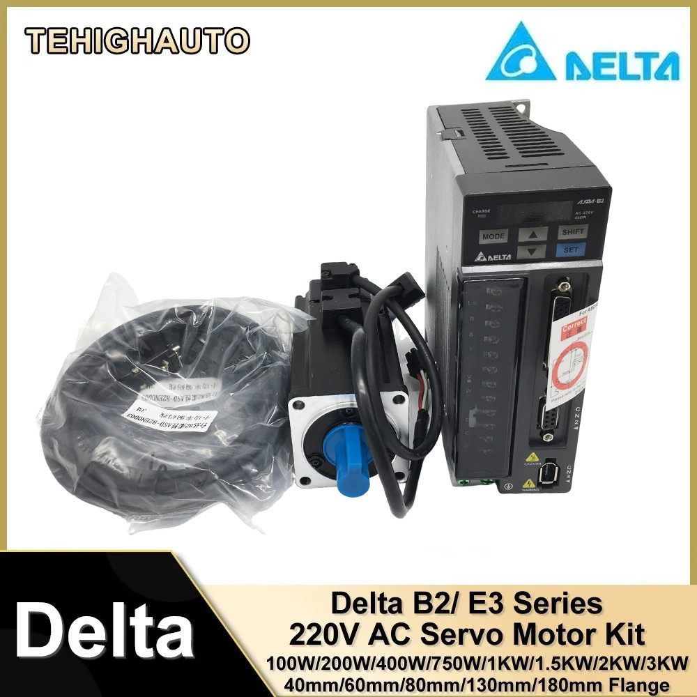 Jual Delta B2/E3 AC Servo Motor Drive Kit 100/200/400W/750W/1KW/1.5KW ...