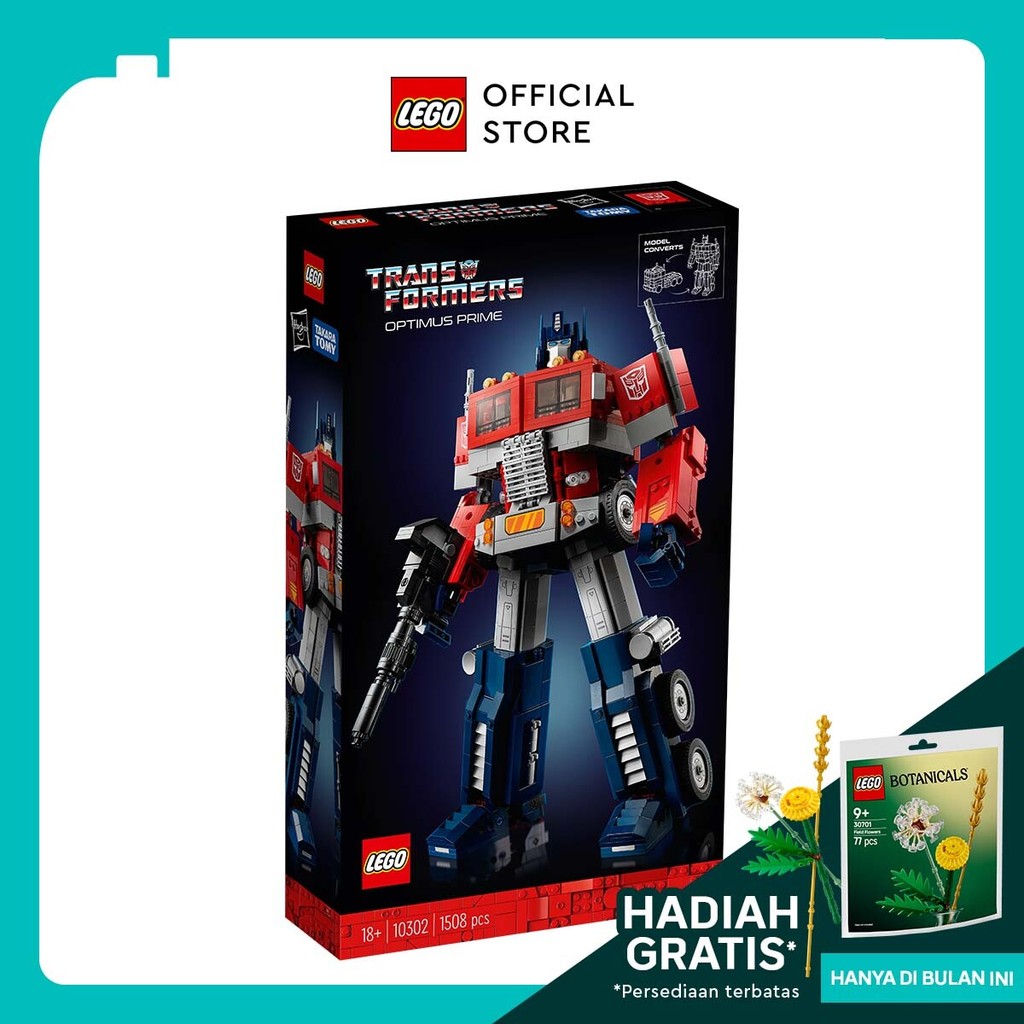 Jual Lego Icons 10302 Optimus Prime 1508 Pieces Building Block Toys