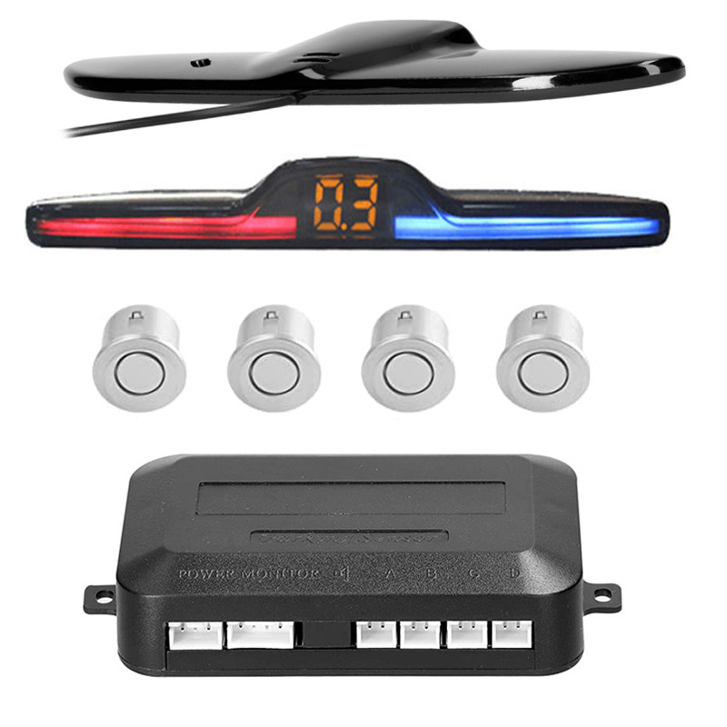 Jual Car Reverse Radar Kit Vehicle Parking Sensor System with 4 Sensors ...