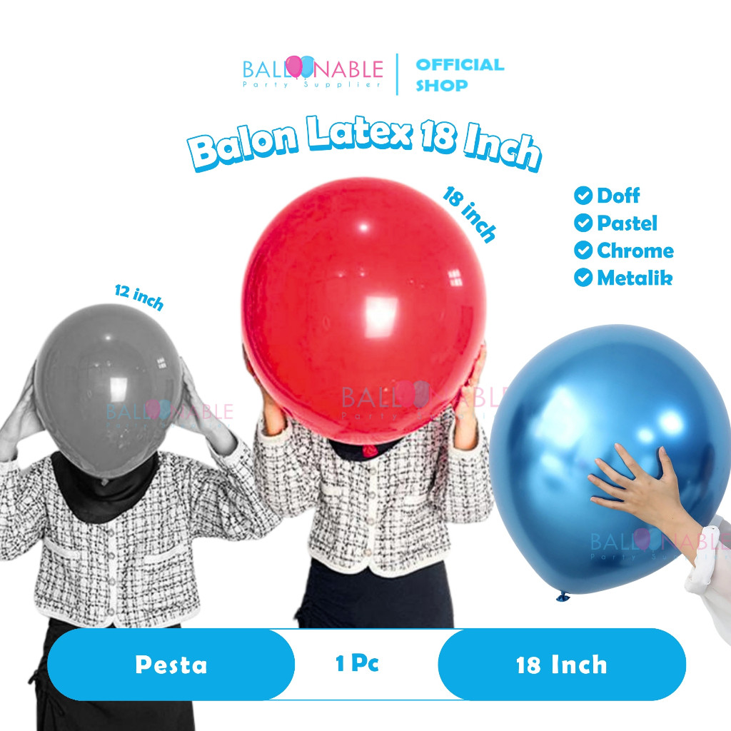 Jual Balon Latex Ukuran 18INCH | Shopee Indonesia