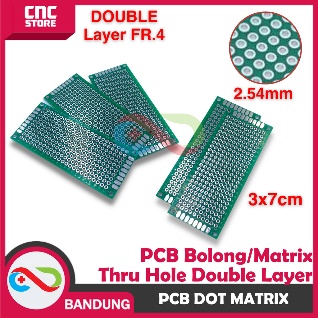 Jual PCB DOT MATRIX THRU HOLE DOUBLE LAYER 3X7CM 3*7CM | Shopee Indonesia