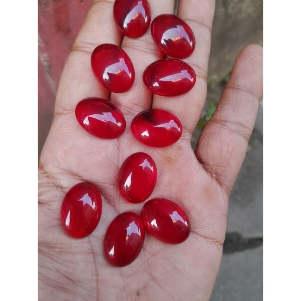 Jual batu akik merah siem jumbo size 20x15x5 mm terbaik | Shopee Indonesia
