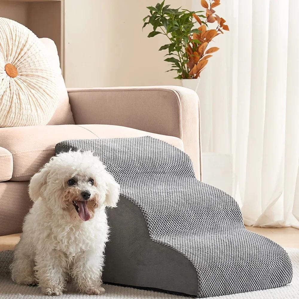 Jual Removable Dog Stairs 3 Steps Ramp Cou Puppy Old Dog Non-Slip ...