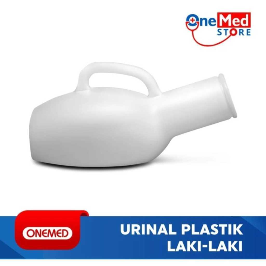 Jual Urinal Pispot Pria Plastik OneMed Urine / Tempat Pipis laki laki ...