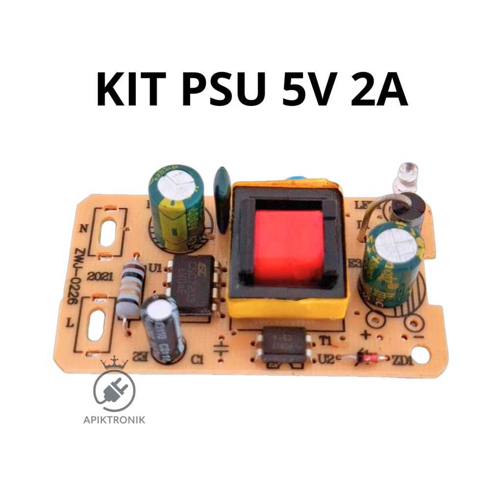 Jual Kit Adaptor SMPS 5V 2A Modul PSU 5 Volt 2 Amper Input AC 220V 240V ...