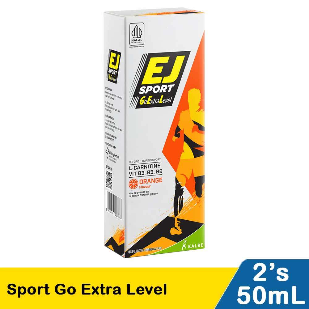 Jual EJ SPORT SUPLEMEN GO EXTRA LEVEL ORANGE 2x50mL | Shopee Indonesia