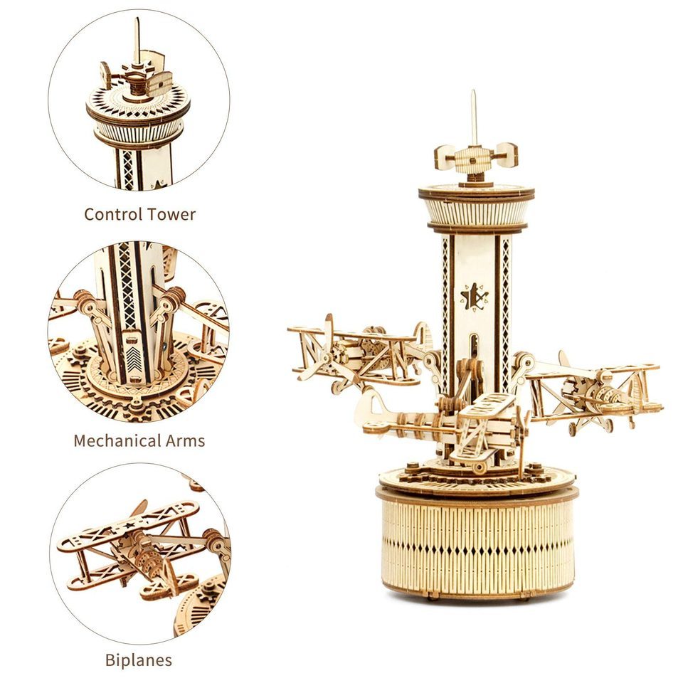 Jual Robotime Rokr 3D Wooden Puzzles for Adults DIY Musical Box Model ...