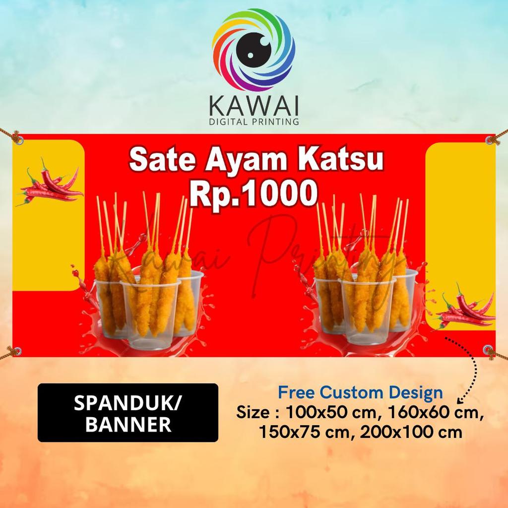 Jual Spanduk Banner MMT Sate Ayam Katsu Merah Kuning Bisa Rekuest ...