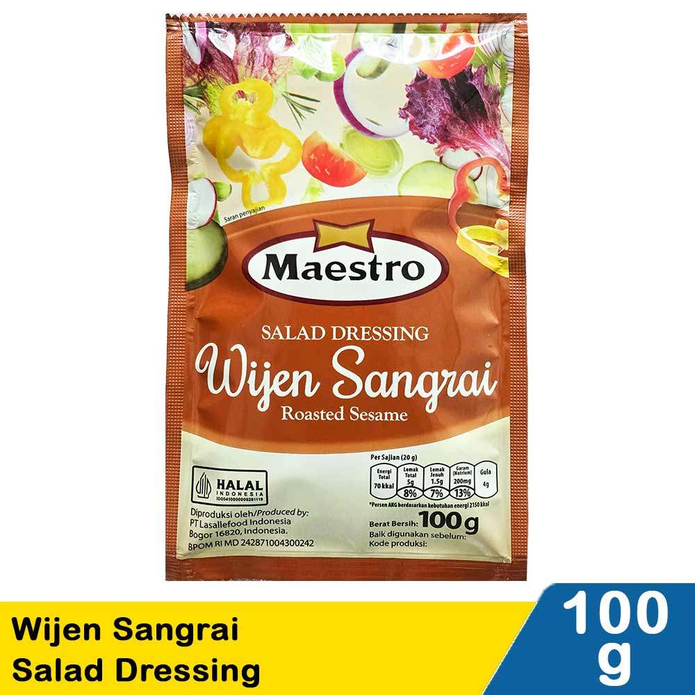 Jual MAESTRO WIJEN SANGRAI SALAD DRESSING 100g | Shopee Indonesia