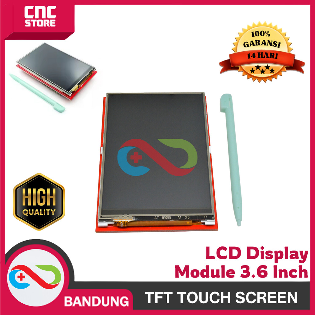 Jual LCD Display Module 3.6 Inch TFT Touch Screen – Layar Sentuh untuk ...