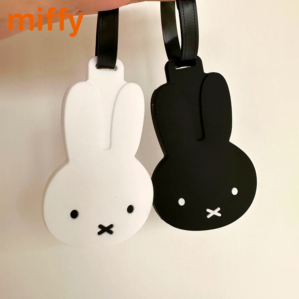 Jual Kawaii Miffy Cute Baggage Tag Cartoon Rabbit Silicone Rubber ...