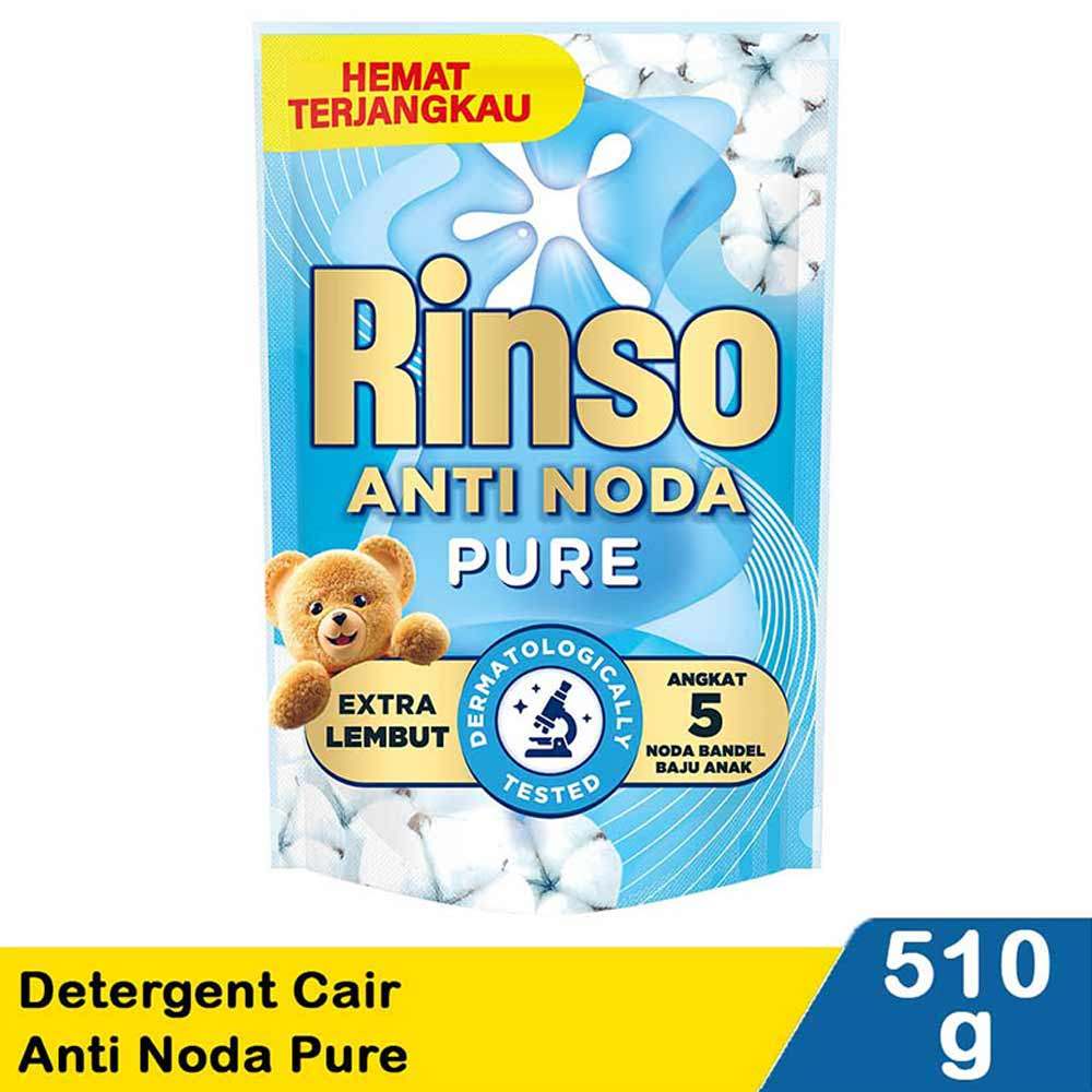 Jual RINSO DETERGENT CAIR ANTI NODA PURE 510g | Shopee Indonesia