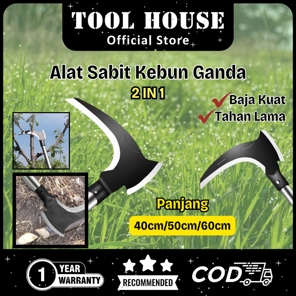 Jual Tool House [Garansi Toko 1 Tahun] Arit/Sabit Untuk Memotong Rumput ...