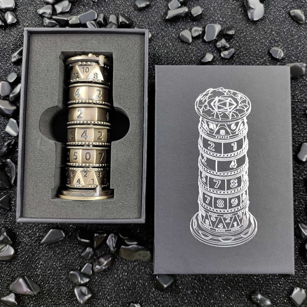 Jual 7-in-1 Mechanical Spinning Roulette DND Dice Towers Compass for ...