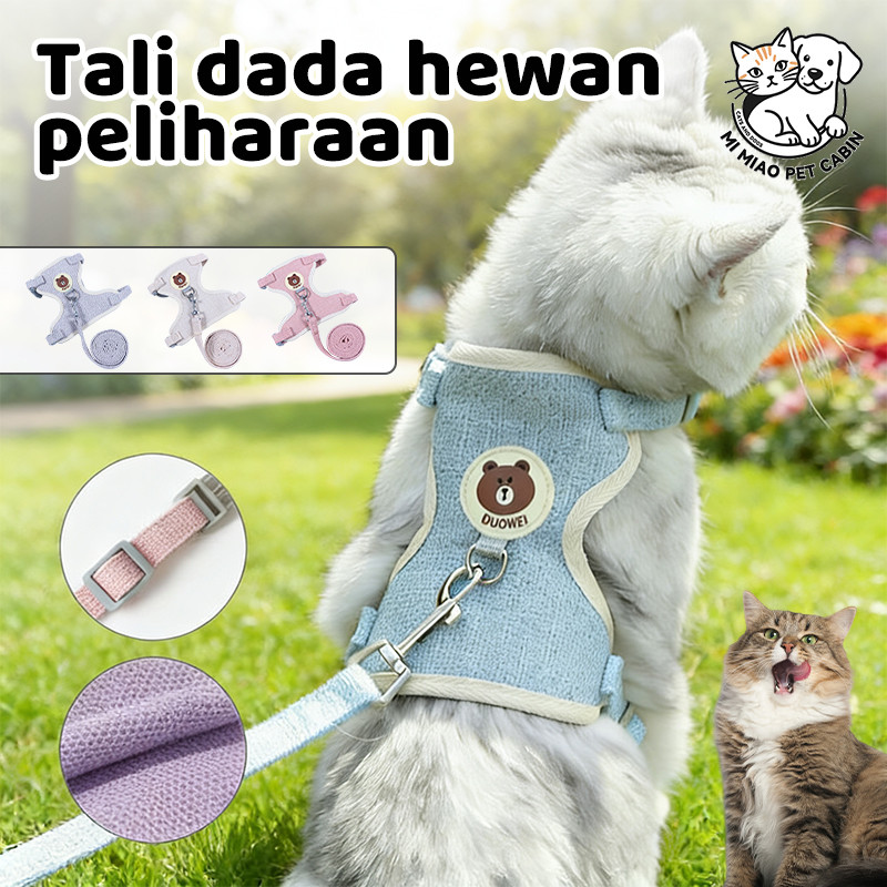 Jual kucing kelinci hewan Harness hewan peliharaan dengan tali untuk ...