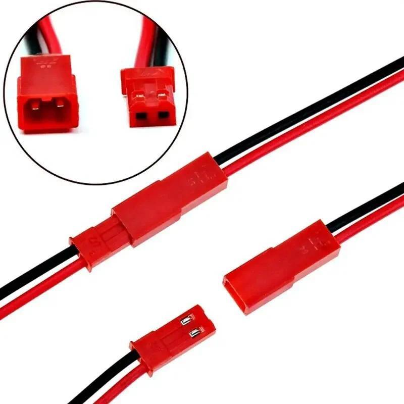 Jual 10 Pairs 22 AWG JST Plug Connector 2 Pin Male Female Plug ...
