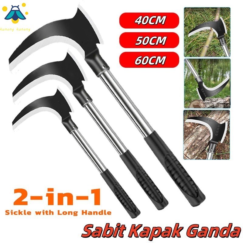 Jual Sabit Kapak Ganda Sabit rumput multifungsi & arit baja asli untuk ...