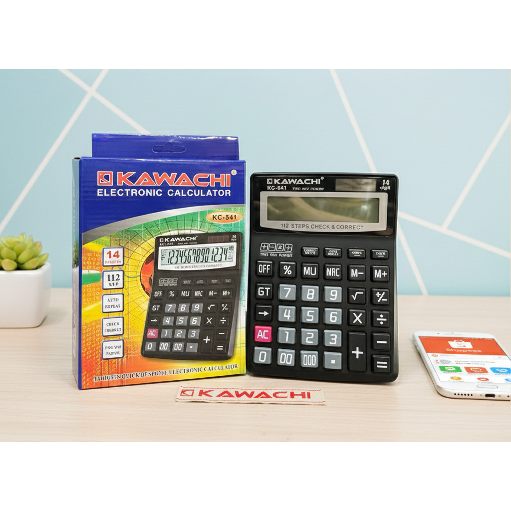 Jual KAWACHI Kalkulator Dagang 14 digit KC 541 | Electronic Calculator ...