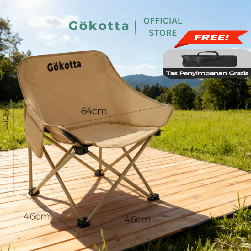 Jual GOKOTTA Kursi Lipat Outdoor Kursi Camping Bulat Oxford Bangku ...