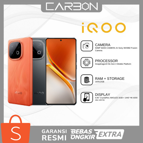 Jual iQOO Neo 10 (16+512GB), 1st Snapdragon 8s Gen 4 + Q1 (Dual Chipset ...