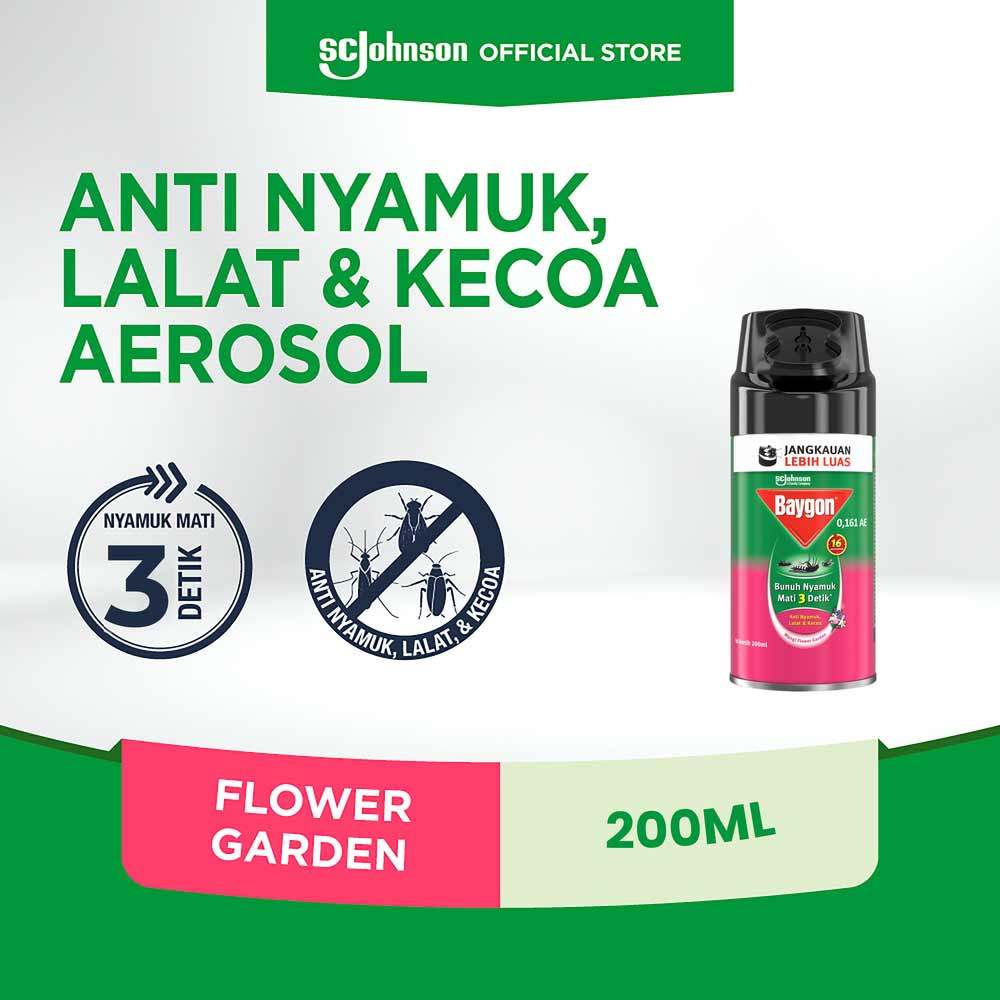 Jual BAYGON INSEKTISIDA SPRAY FLOWER GARDEN 225/200mL | Shopee Indonesia