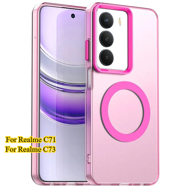Jual Magnetic Adsorption PC +TPU Case for Realme C71 C73 Magsafe ...