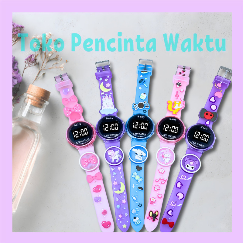 Jual Promo - Jam Tangan Anak Import Motif Lucu dengan Lampu LED Kuromi ...