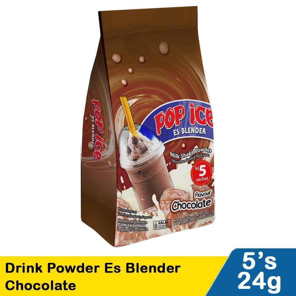 Jual POP ICE DRINK POWDER ES BLENDER CHOCOLATE 5x24g | Shopee Indonesia