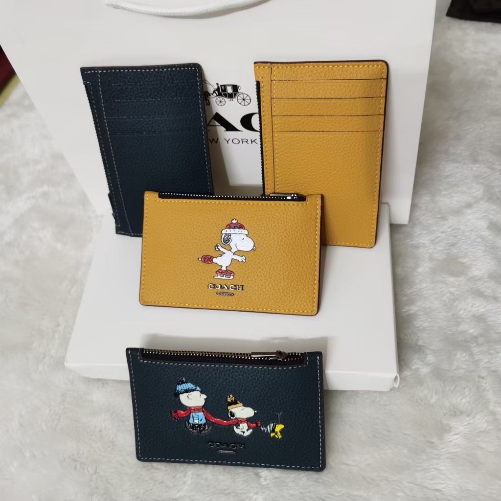 Jual Dompet Kartu Wanita Co@ch - Desain Snoopy dan Stroberi | Shopee ...
