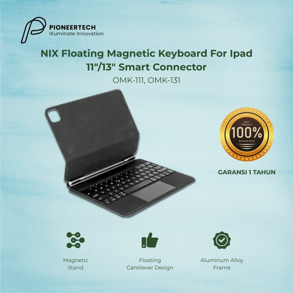 Jual NIX Magic Keyboard Floating Magnetic iPad 11/13 inch Backlit Keys ...